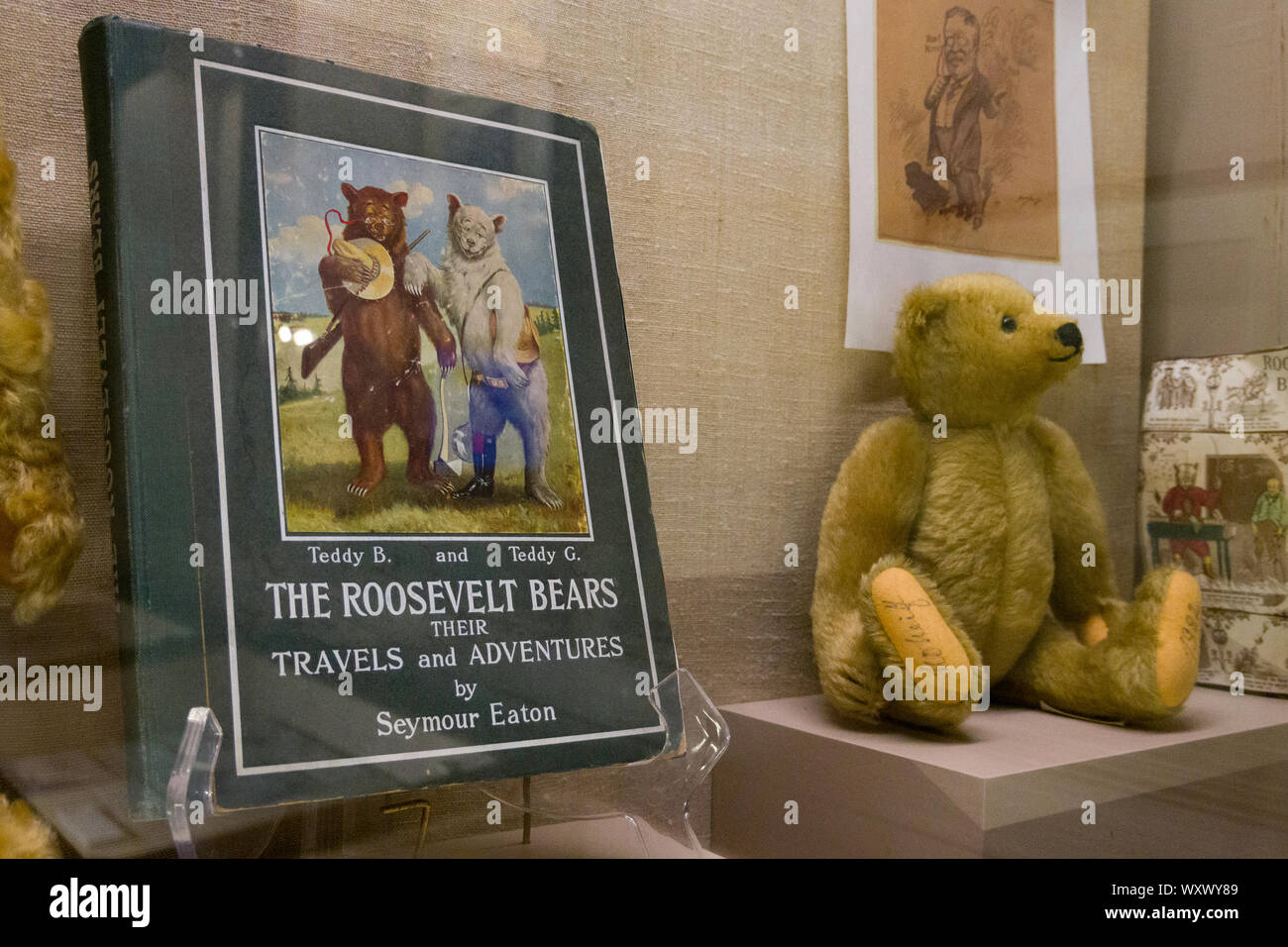 Theodore Roosevelt Holding A Teddy Bear