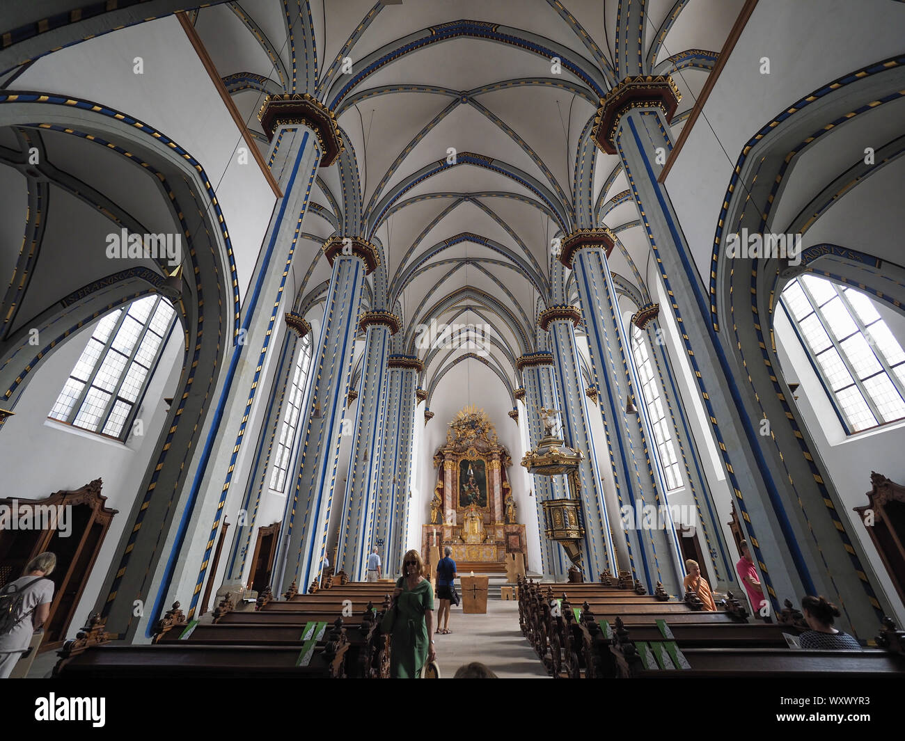 BONN, GERMANY - CIRCA AUGUST 2019: Namen Jesu Kirche (meaning Church of the Name of Jesus) old ...