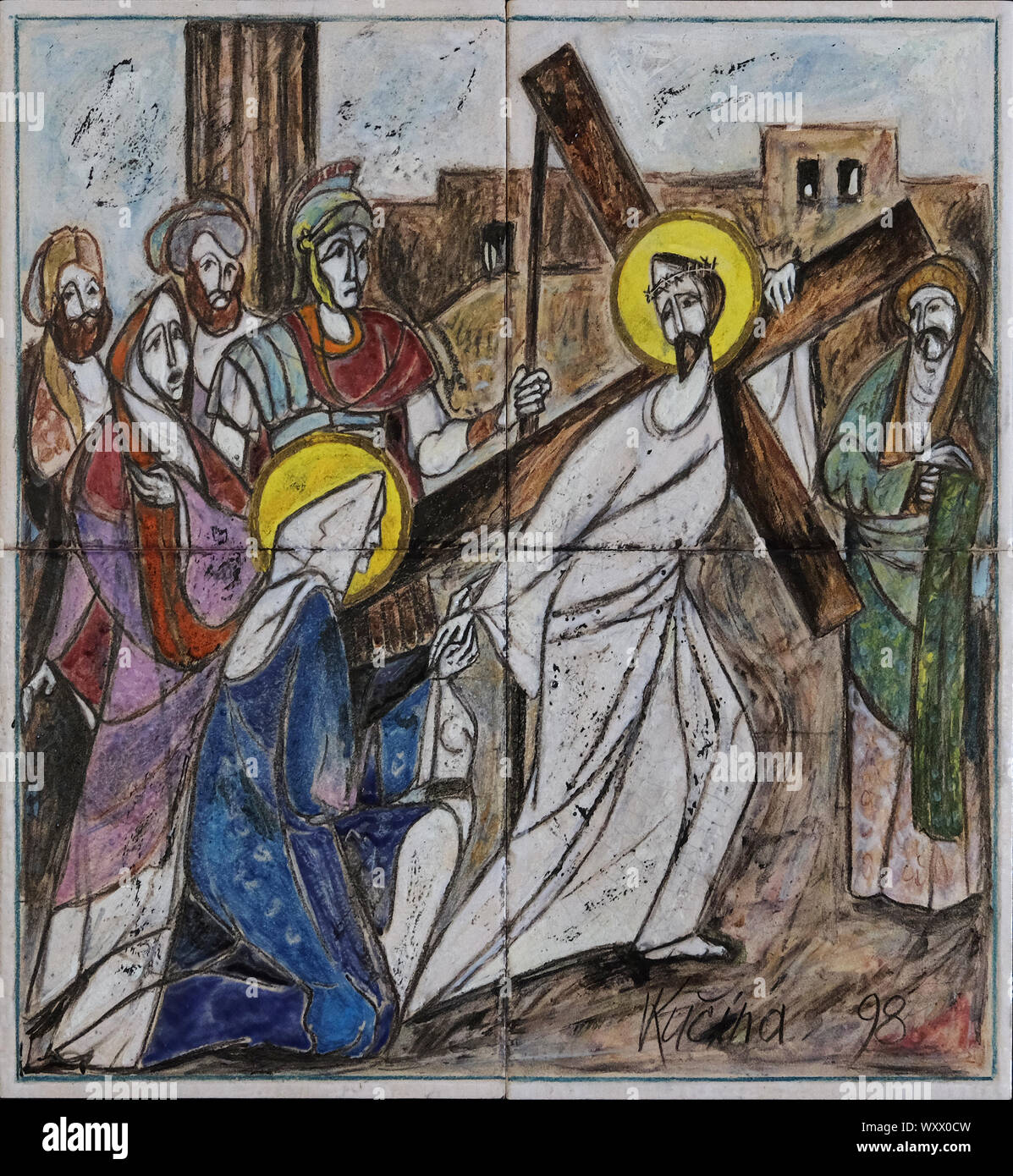 4th Stations of the Cross, Jesus meets His Mother, Church of Saint ...