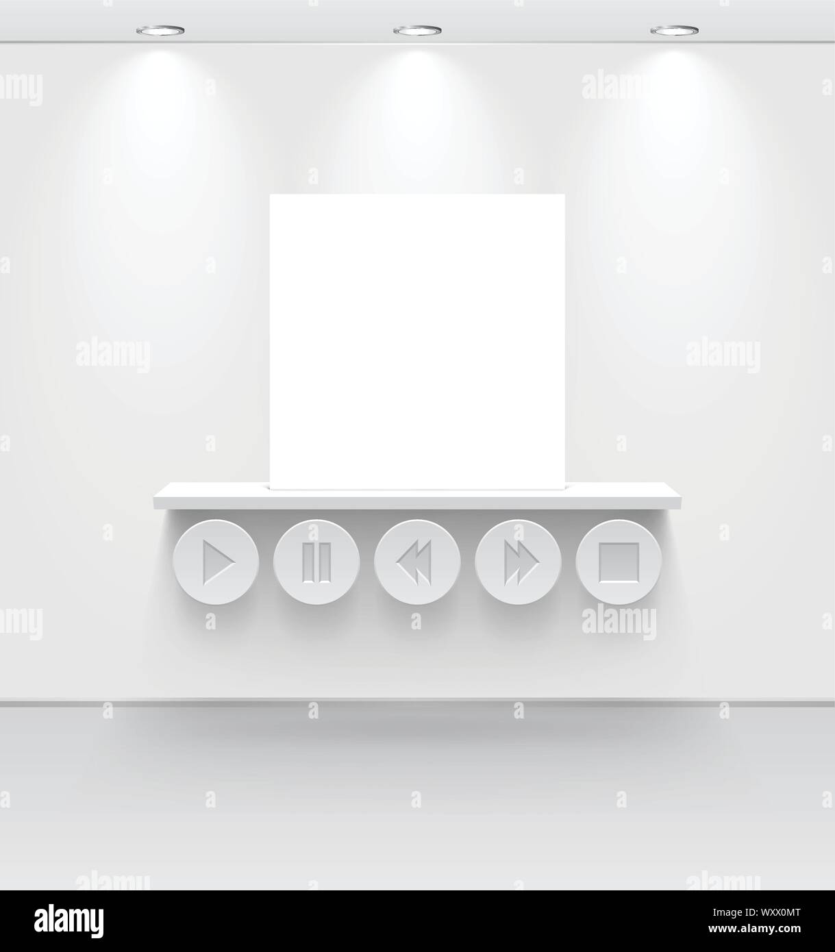 Audio control room Stock Vector Images - Alamy