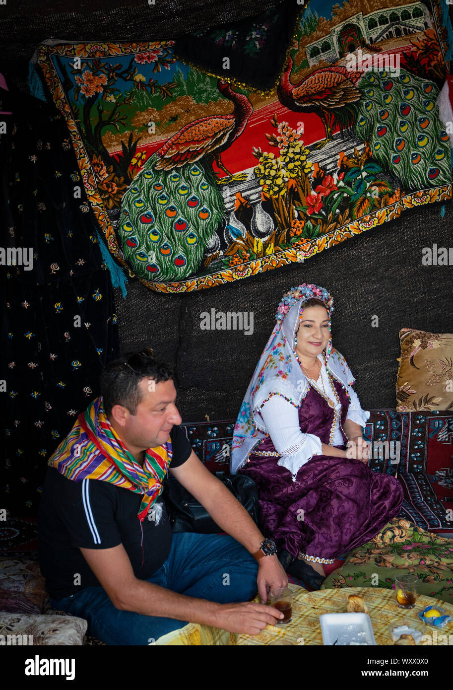 Sogut, Bilecik / Turkey - September 08 2019: Yoruk Turkish people in ...