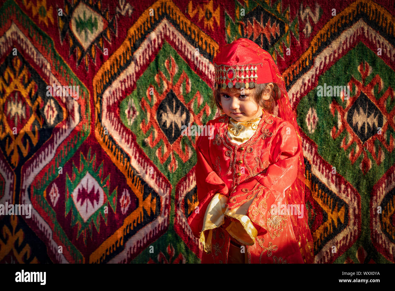 Sogut, Bilecik / Turkey - September 08 2019:Children Yoruks in ...