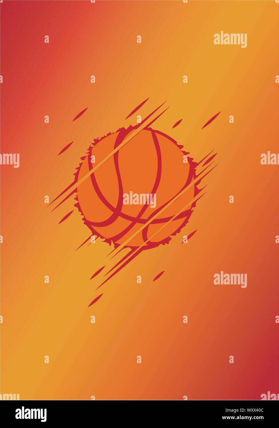 Vertical basketball poster.Abstract ball Stock Vector Image & Art - Alamy