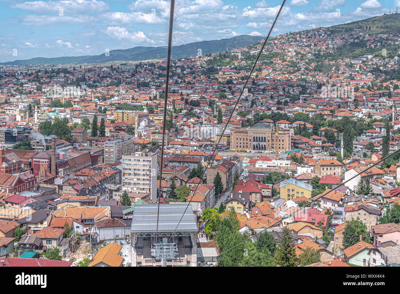 Srajevo Cable Car station Stock Photo - Alamy