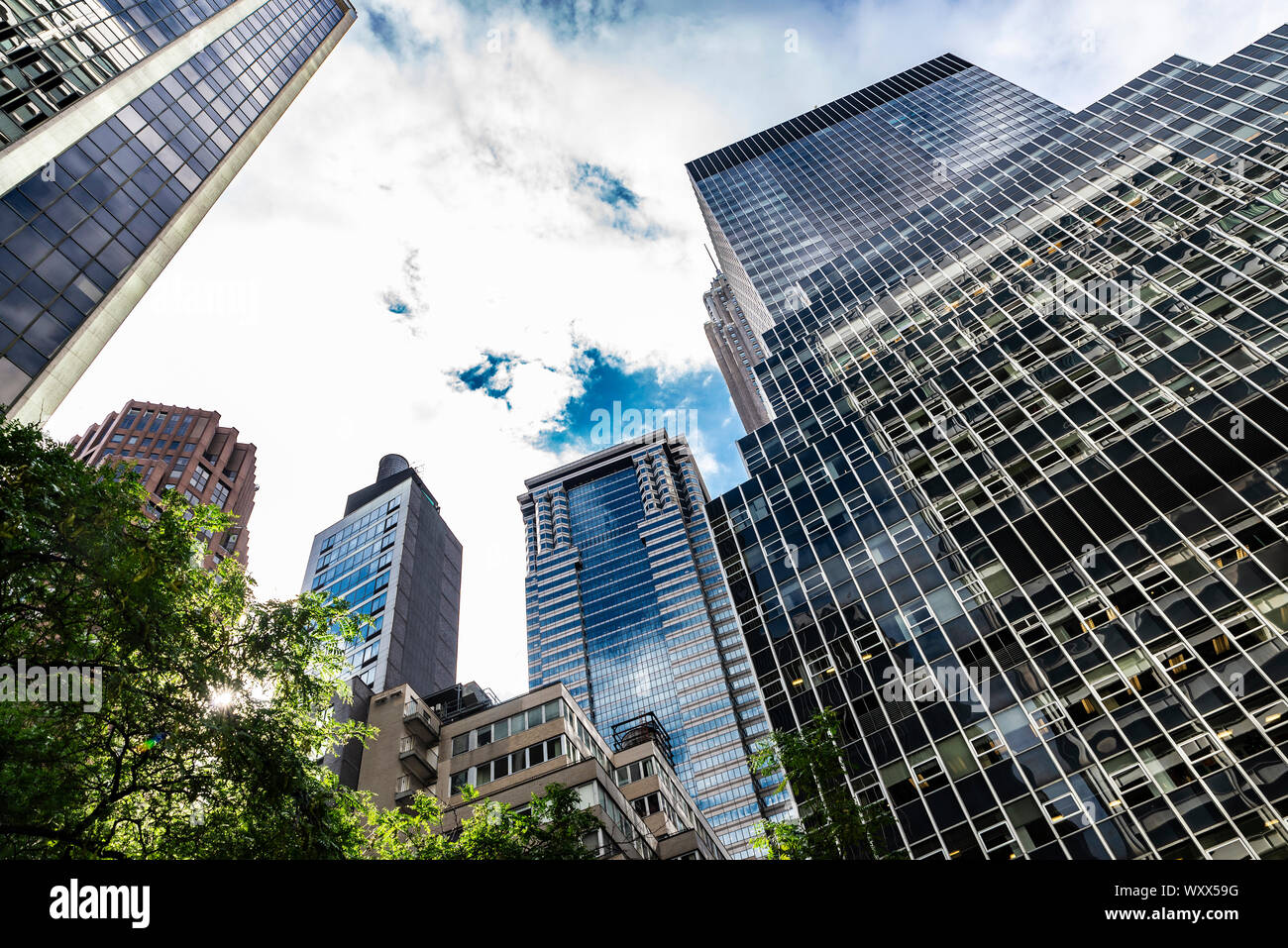 Low angle shot manhattan hi-res stock photography and images - Alamy