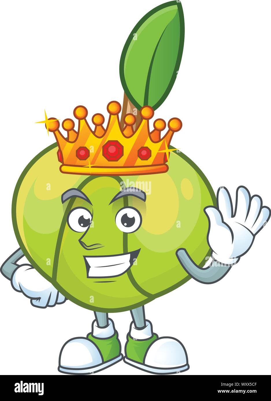 King fruit elephant apple cartoon mascot style Stock Vector Image & Art ...