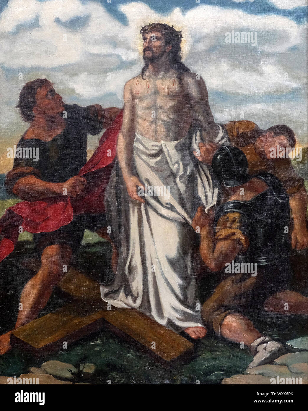 Jesus christ stripped of his garments hi-res stock photography and ...