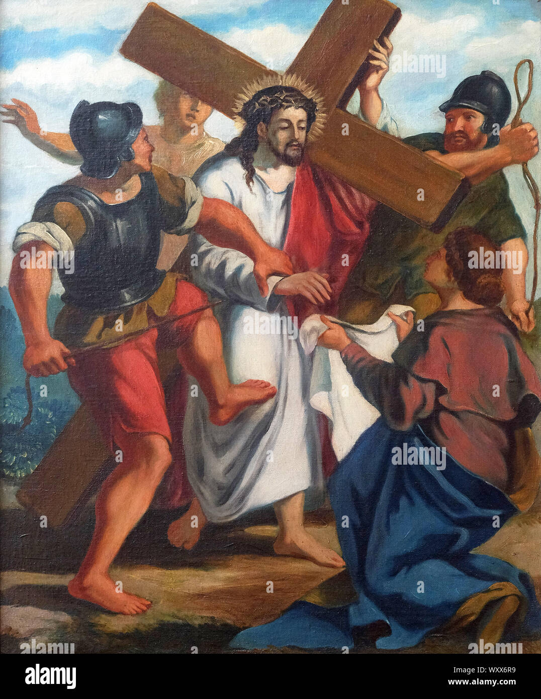 6th Stations of the Cross, Veronica wipes the face of Jesus, church of ...