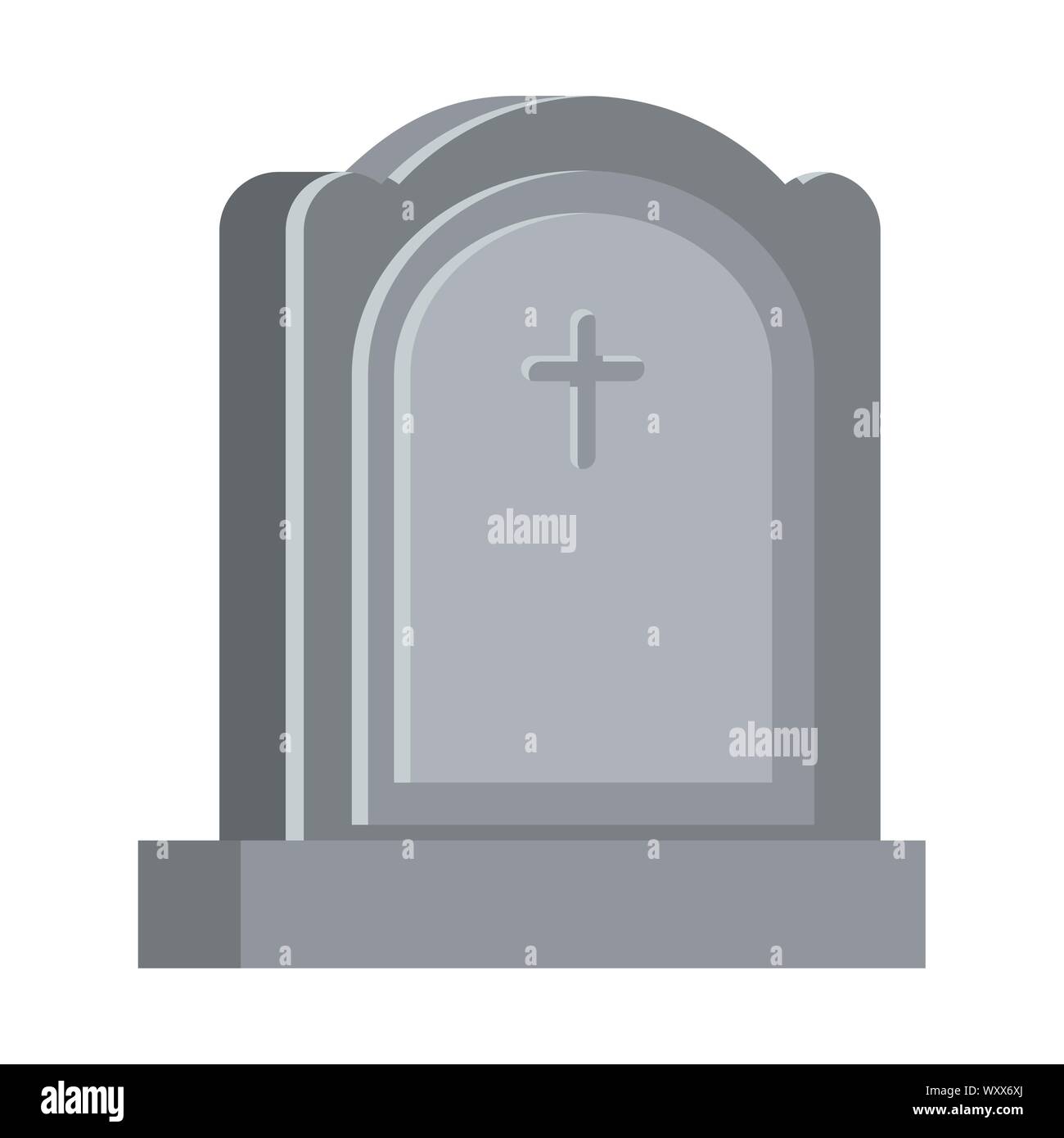 cemetery graveyard with cross icon Stock Vector Image & Art - Alamy