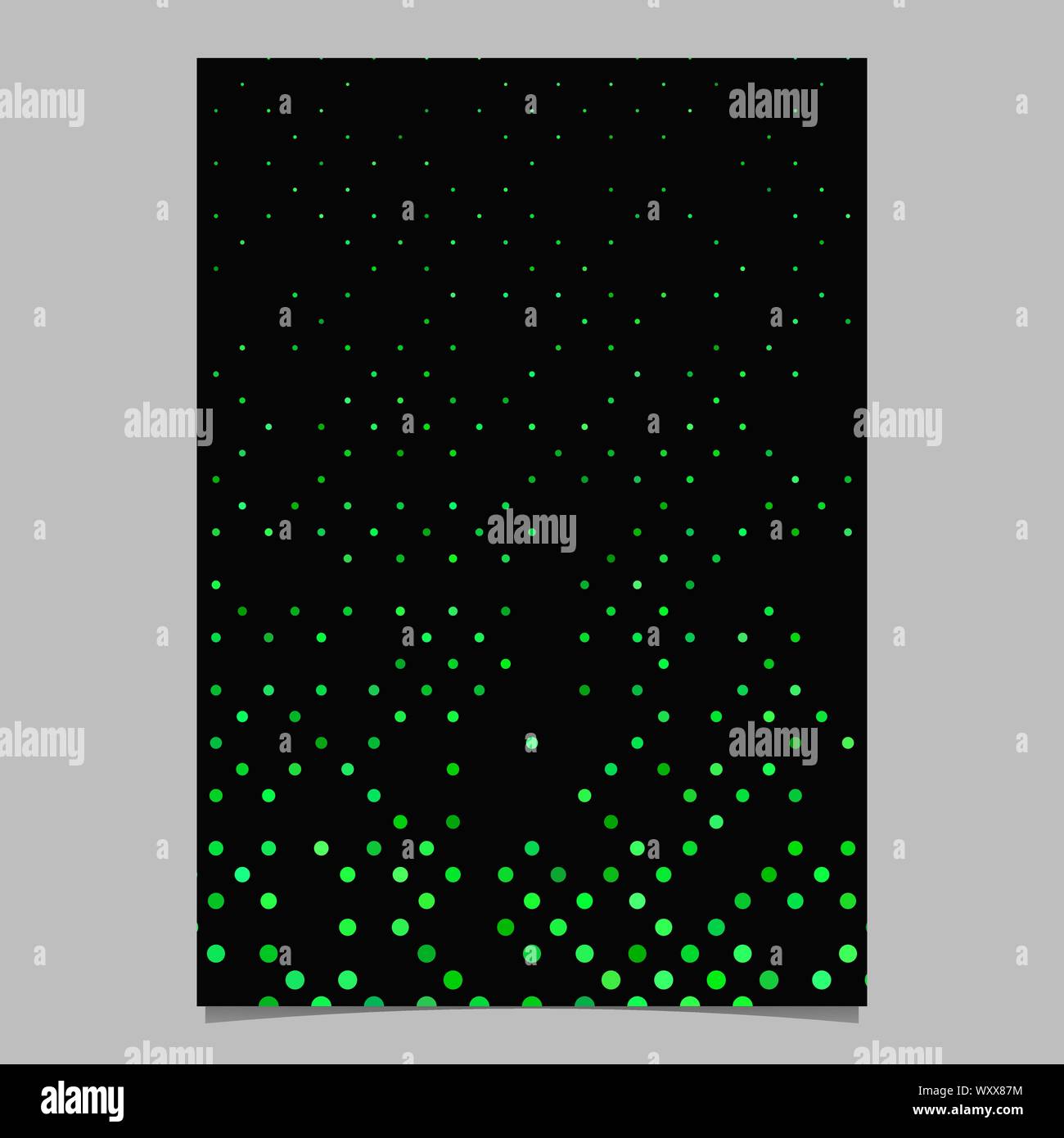 Abstract Circle Pattern Brochure Design Vector Page Background With Dots Stock Vector Image