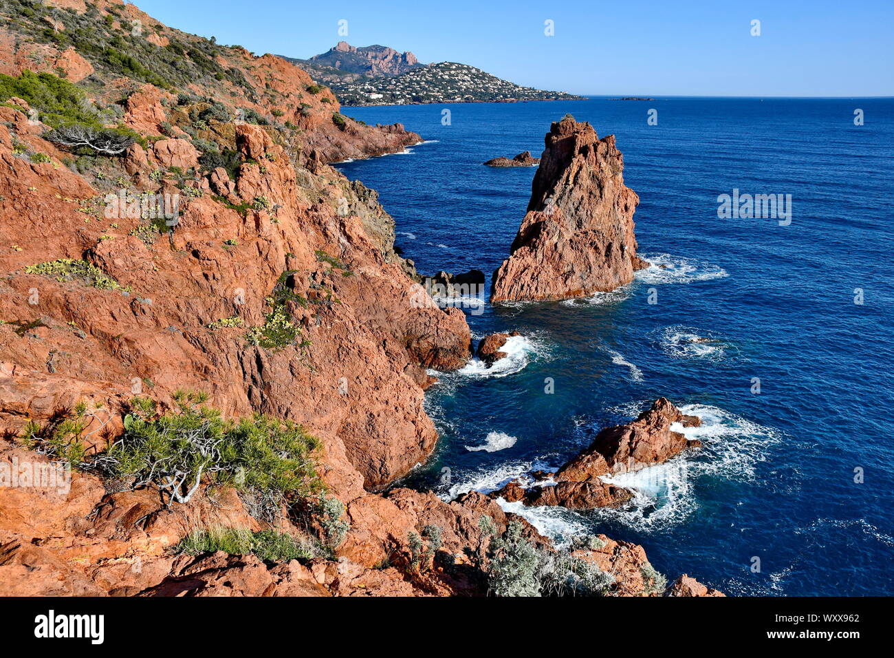 Corniche Massif Esterel, French Riviera, France Stock Photo - Alamy