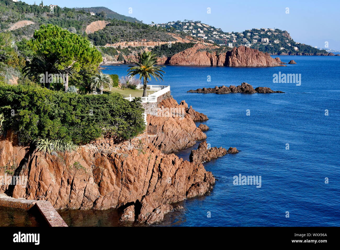 Corniche Massif Esterel, French Riviera, France Stock Photo - Alamy