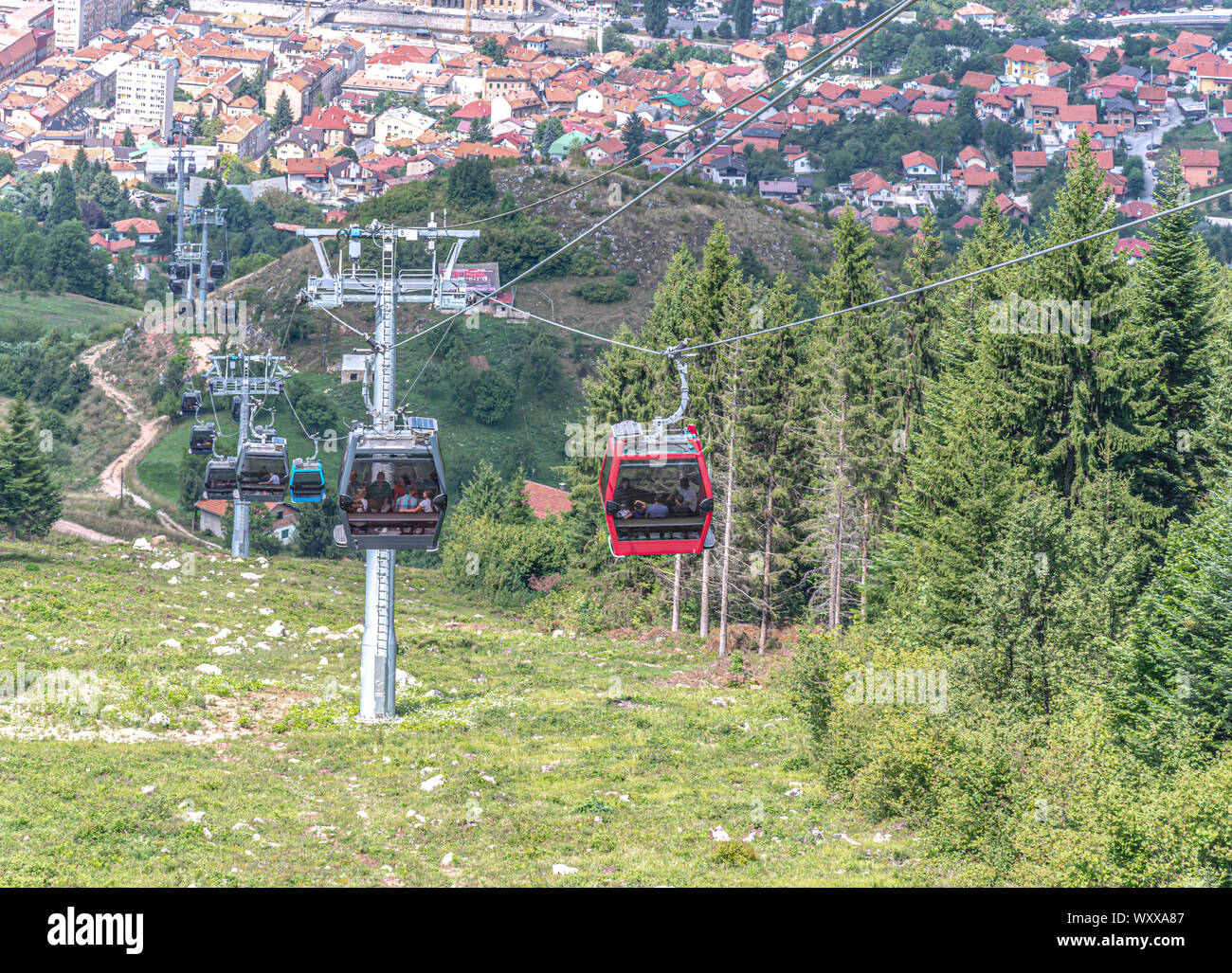Cable car trebevic hi-res stock photography and images - Alamy