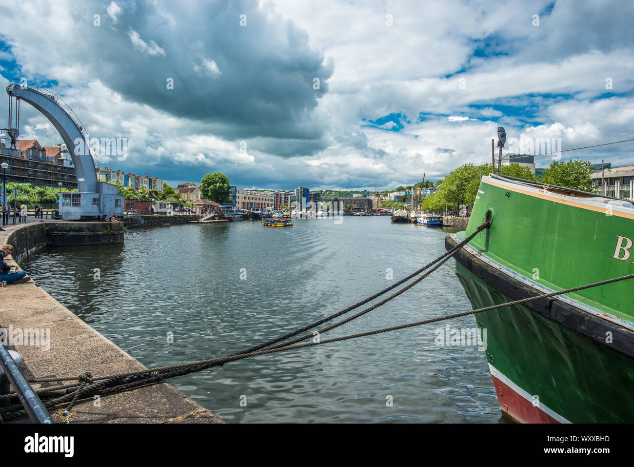 The historic Fairbairn steam crane in the Floating Harbour section of ...