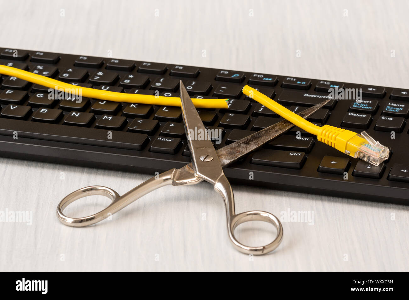 Cutted cable wire hi-res stock photography and images - Alamy