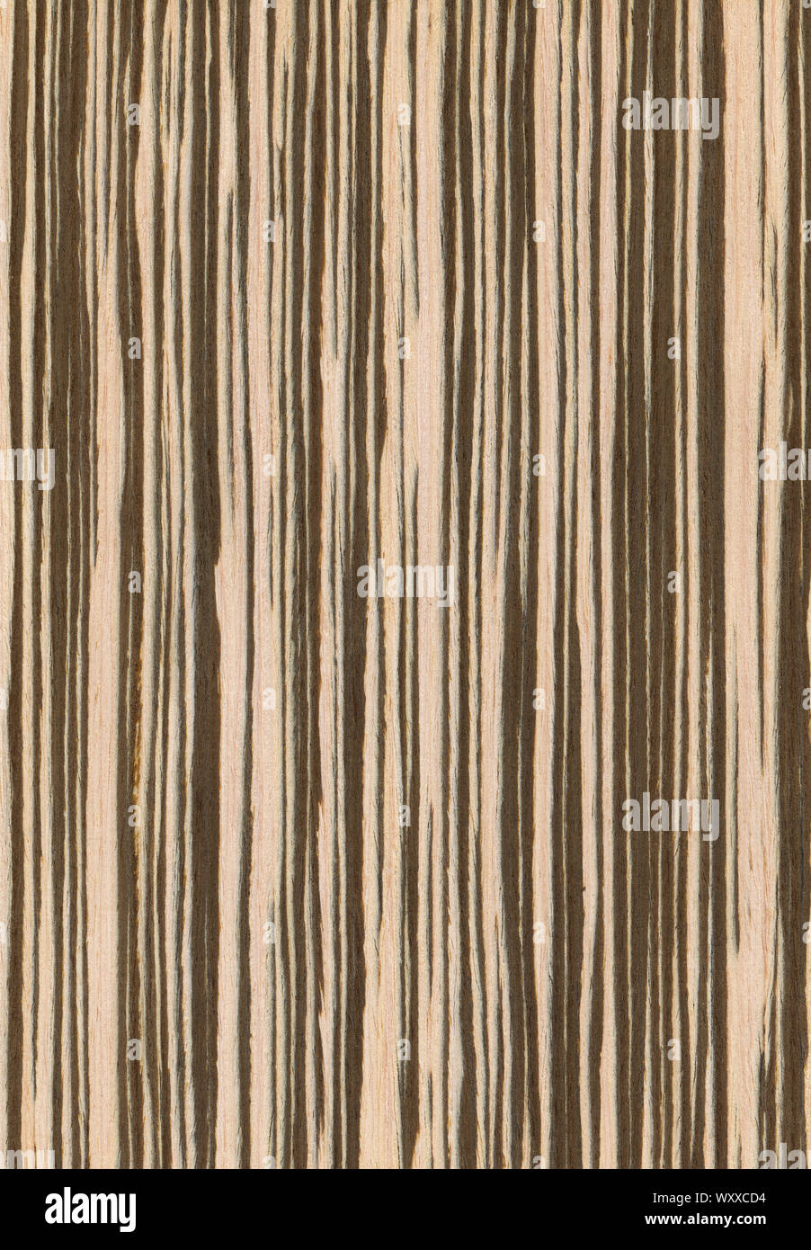 Natural wooden texture background. Zebrano wood Stock Photo - Alamy