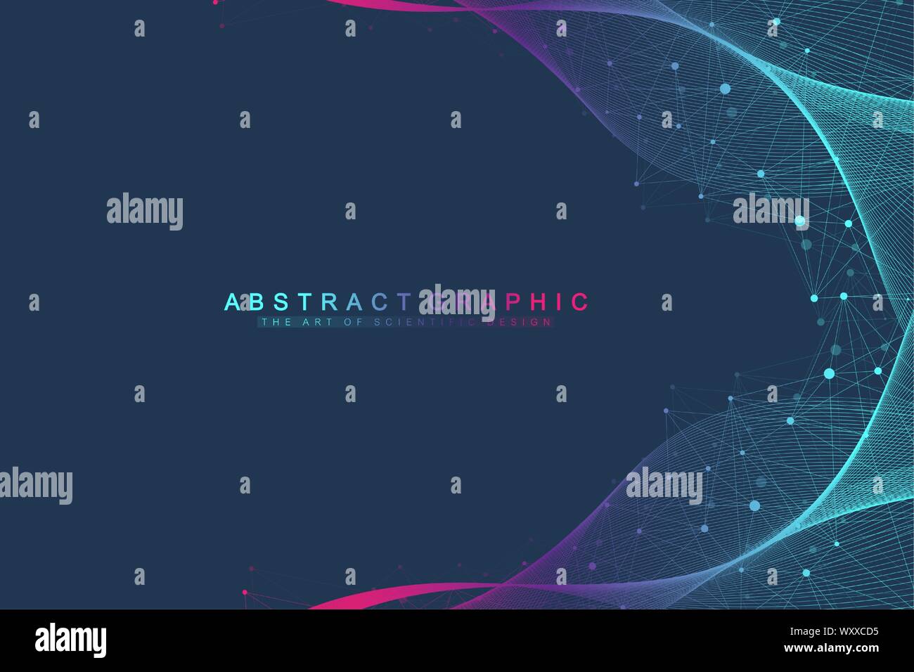 Colorful expansion of life background with connected lines and dots ...