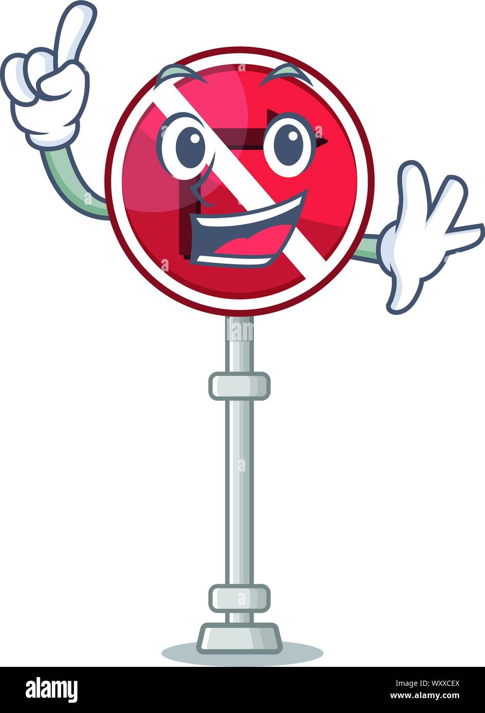 Gesture finger pointing ahead Stock Vector Images - Alamy