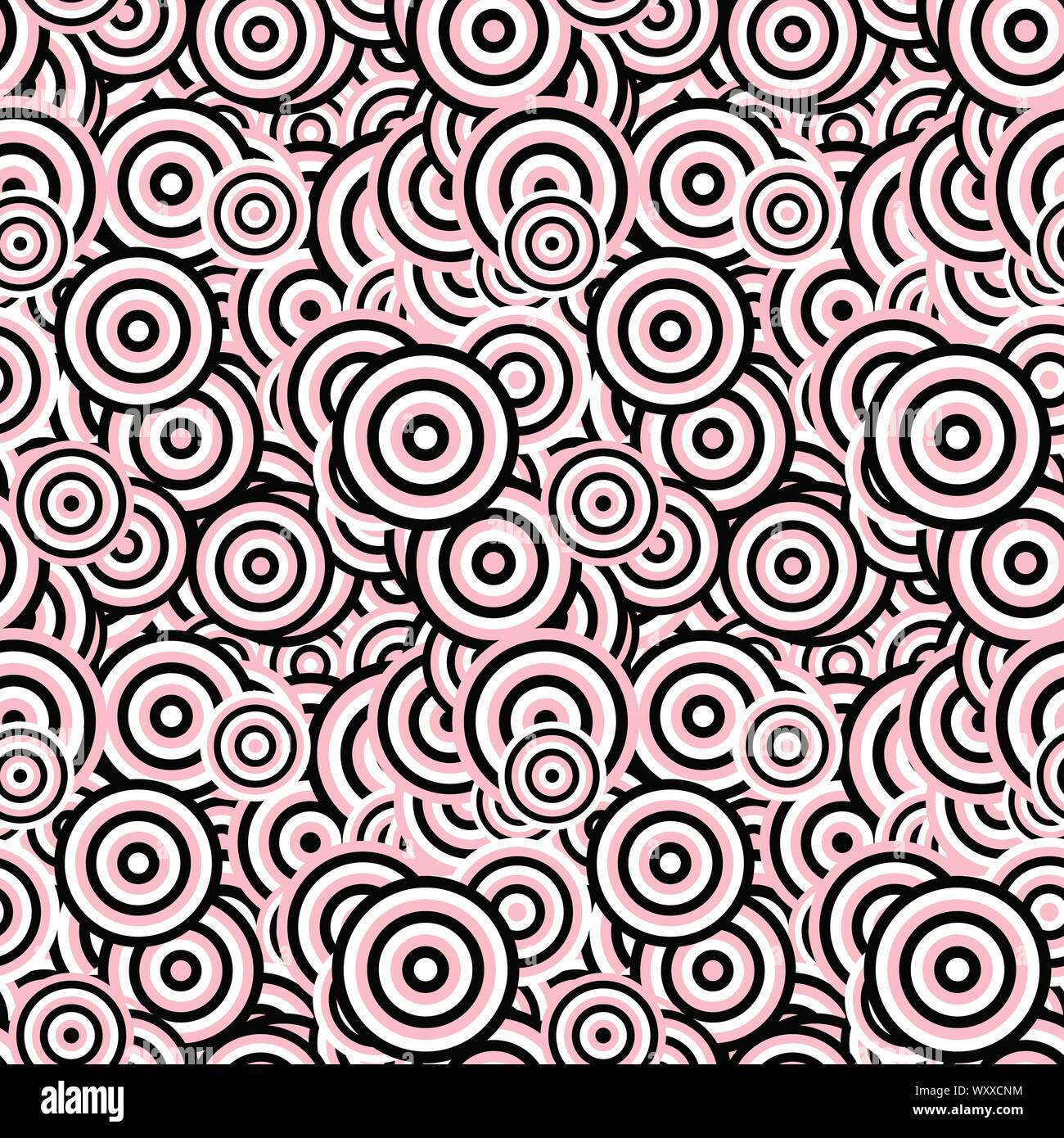 Seamless Abstract Concentric Circle Pattern Background Vector Graphic Stock Vector Image And Art