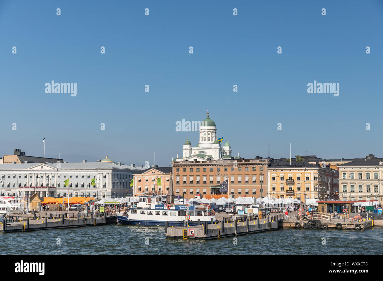 Helsinki view from street, Finland Stock Photo - Alamy