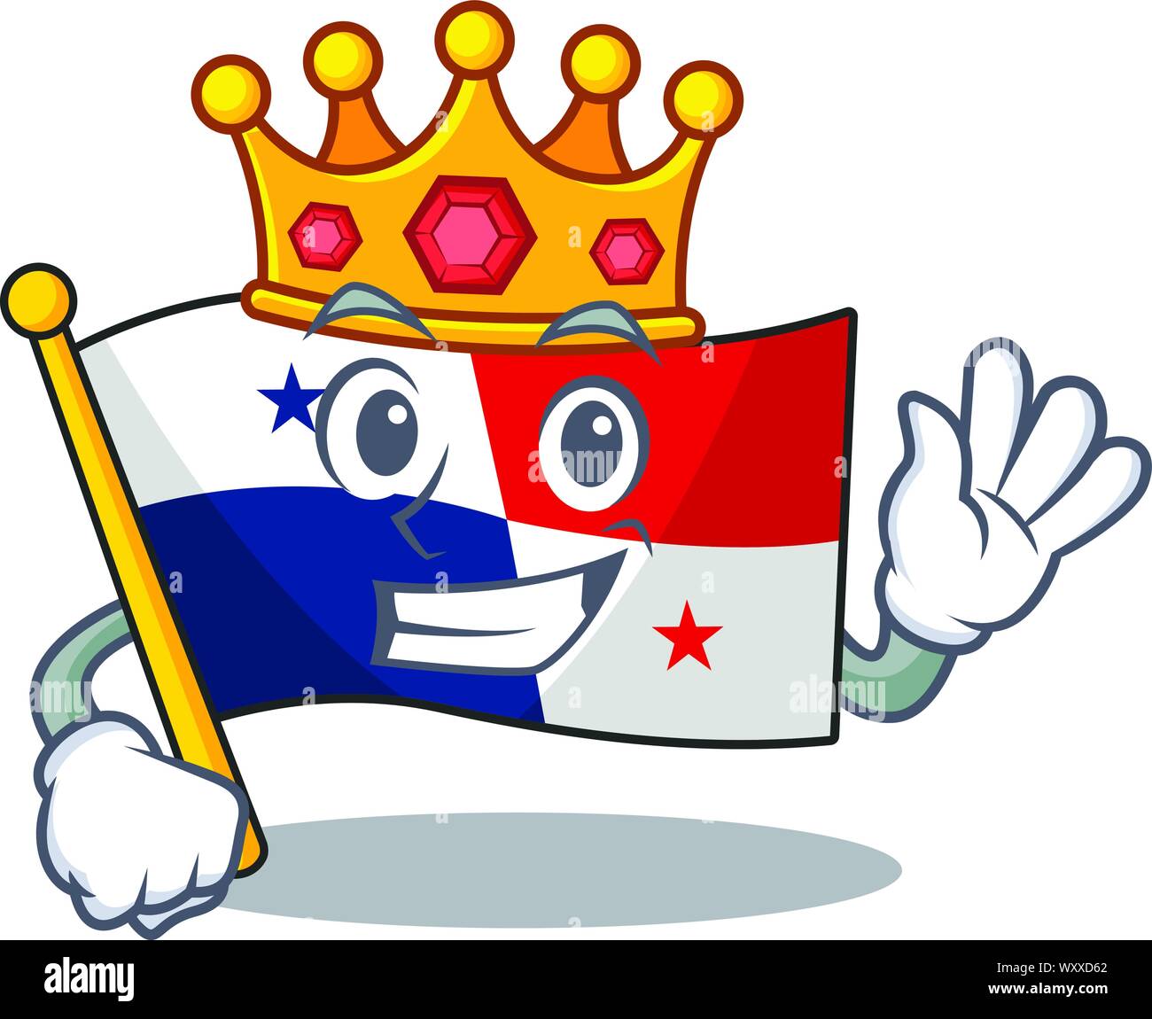 King panama flag stored in character cupboard Stock Vector Image & Art ...