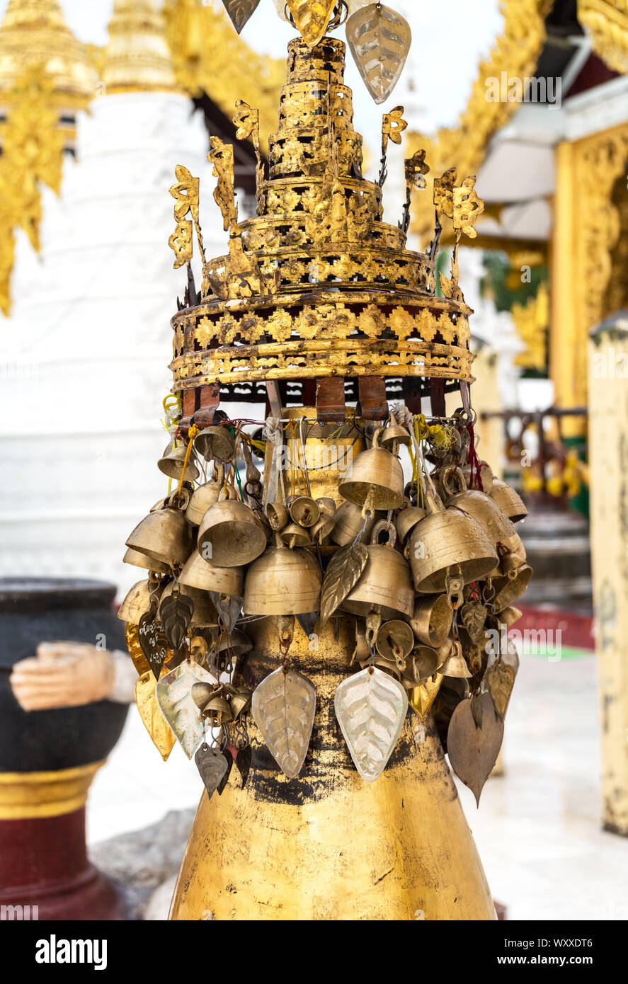 Bell shwedagon pagoda hi-res stock photography and images - Alamy