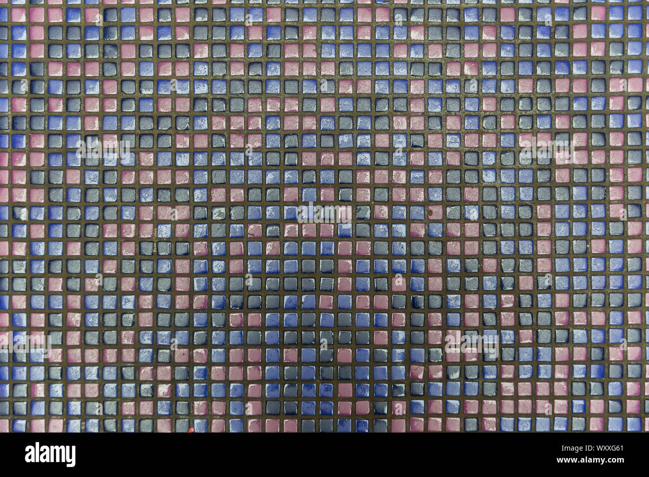 Texture of color small mosaic tiles Stock Photo - Alamy