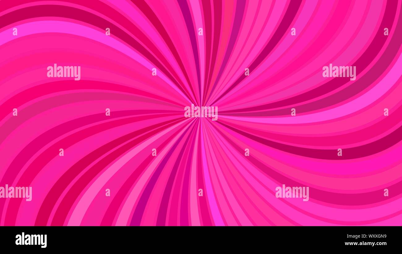 Pink abstract psychedelic spiral stripe background - vector curved ray burst graphic Stock ...
