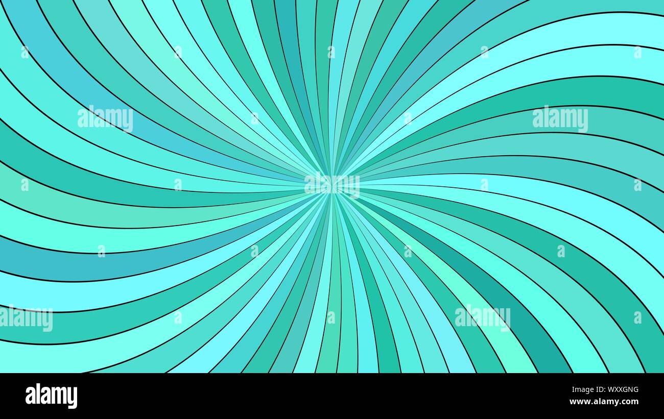 Turquoise psychedelic abstract striped spiral background design ...