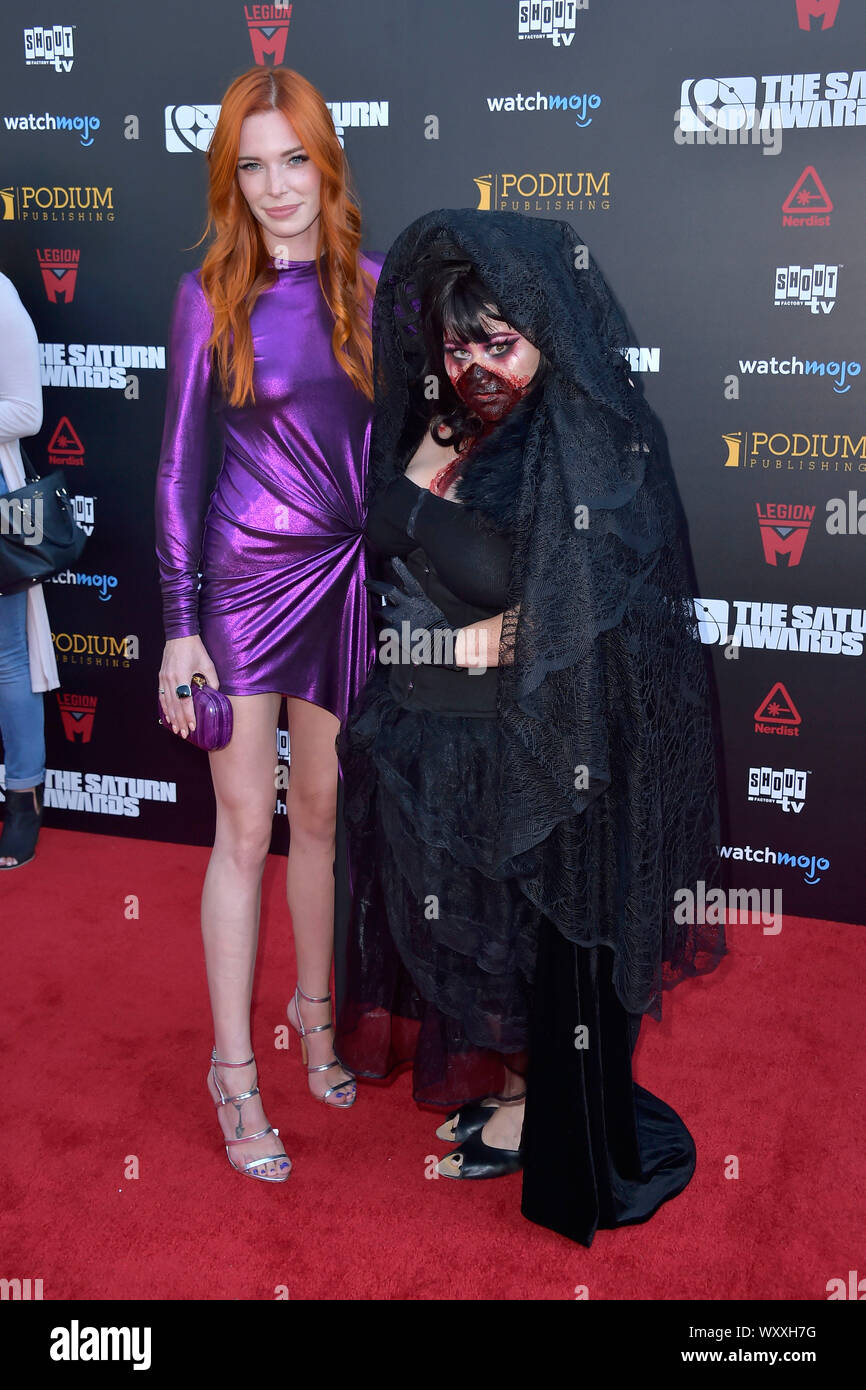 Chloe Dykstra and Cosplayerin attending the 45th Annual Saturn Awards ...