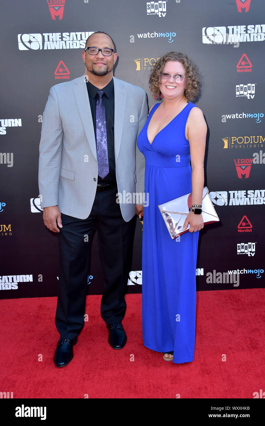 Eric Wallace and guest attending the 45th Annual Saturn Awards at ...