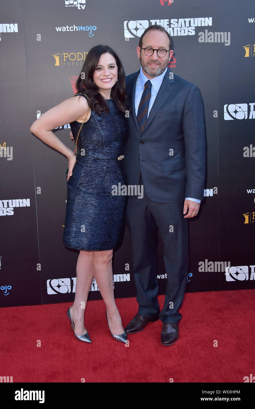 Jessica Queller and Robert L. Rovner attending the 45th Annual Saturn ...