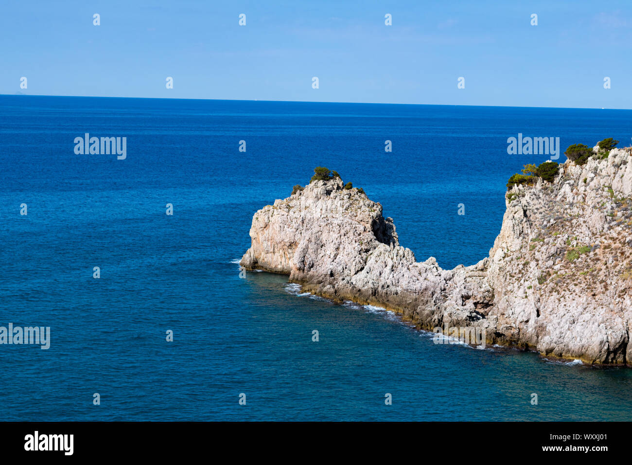 croatian ocian view with cliff Stock Photo - Alamy