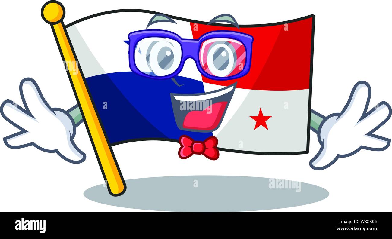 Geek flag panama character shaped with cartoon Stock Vector Image & Art ...