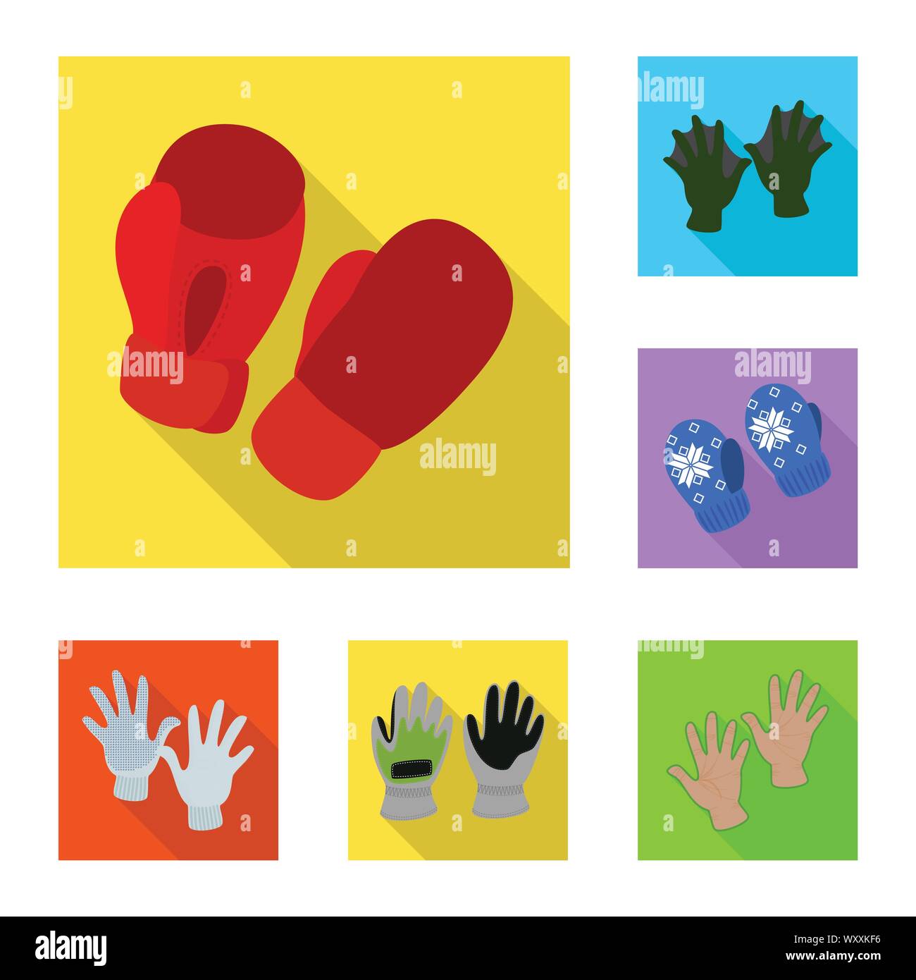 Vector design of own and textile sign. Collection of own and safety ...