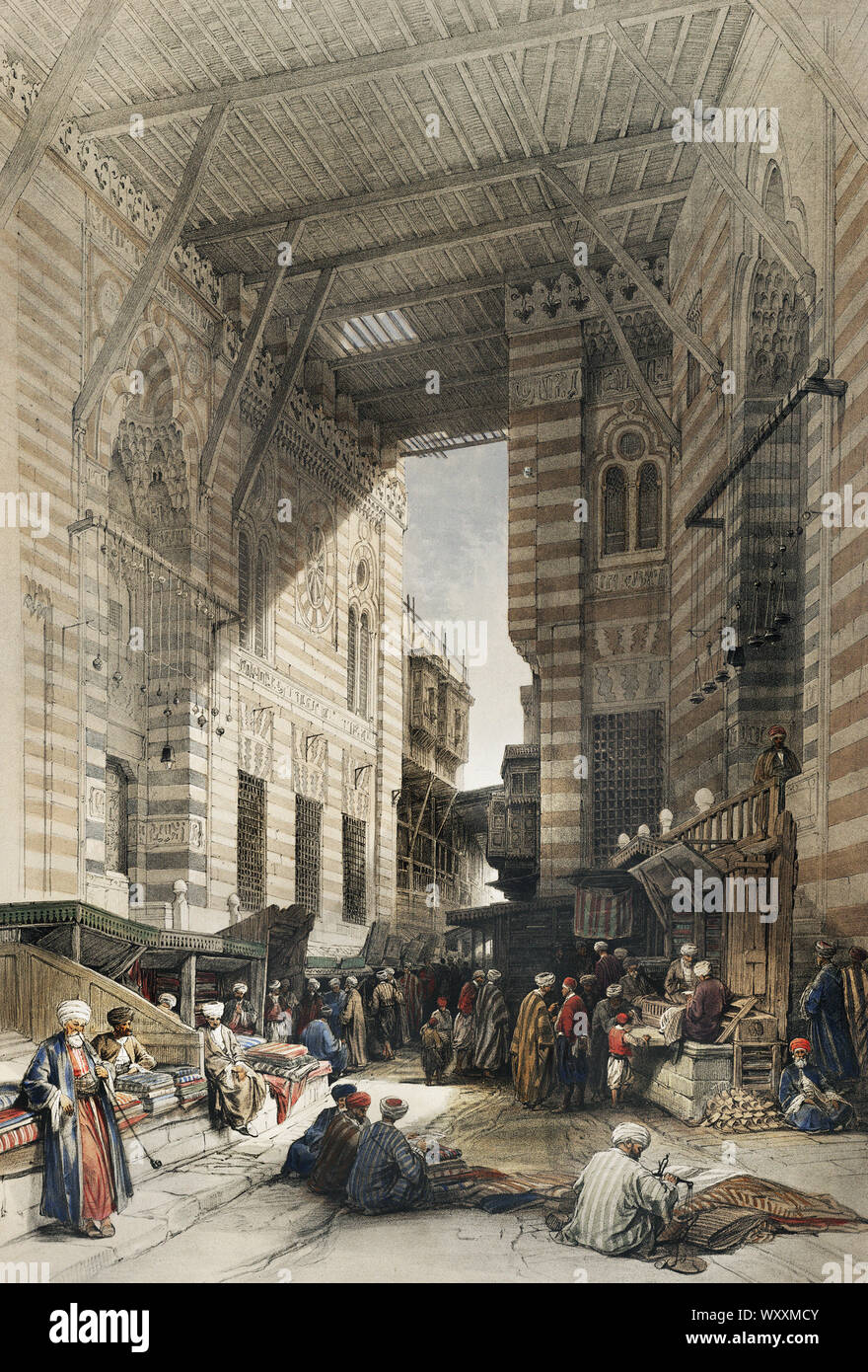 David roberts bazaar cairo hi-res stock photography and images - Alamy