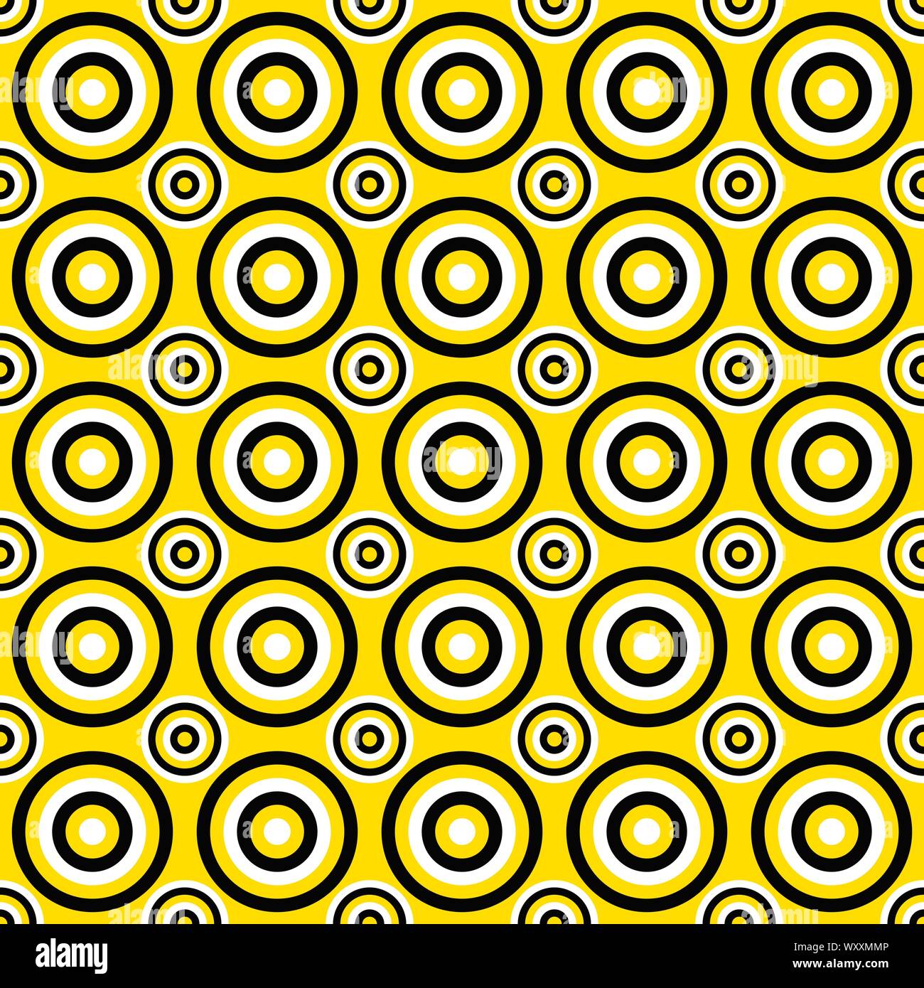 Geometrical Repeating Pattern Vector Circle Background Design Stock