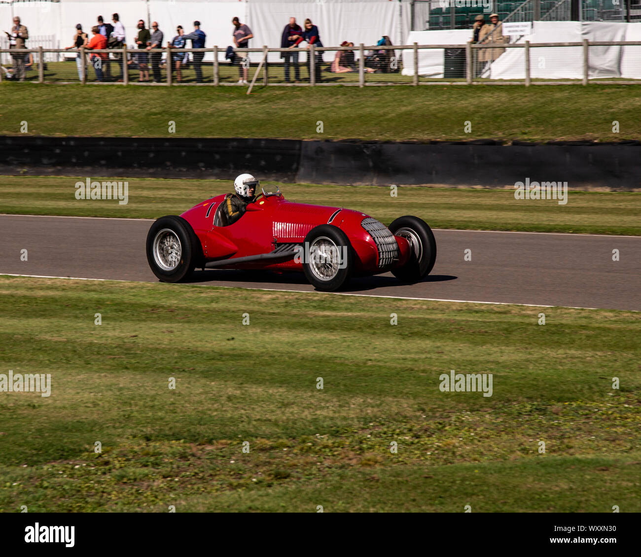 Julian Majzub drives his Alfa Romeo 308 classic racing car at the 2019 ...