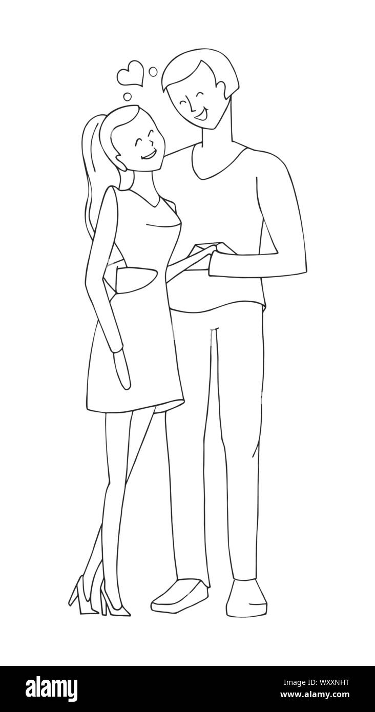 Lovers Embrace Sketch