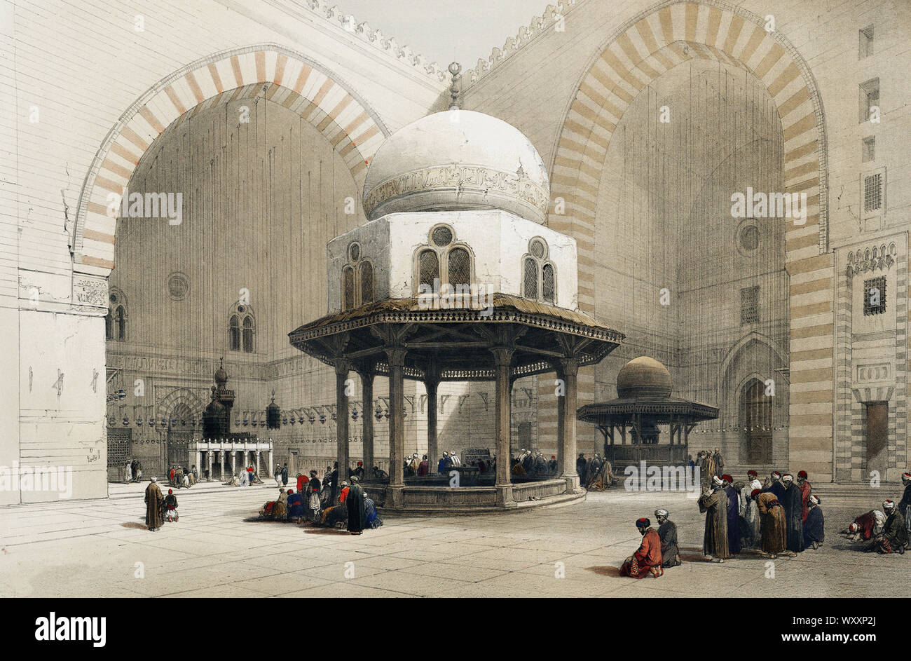 David Roberts 1796 - 1864 - Mosque Of Sultan Hassan Cairo Stock Photo ...