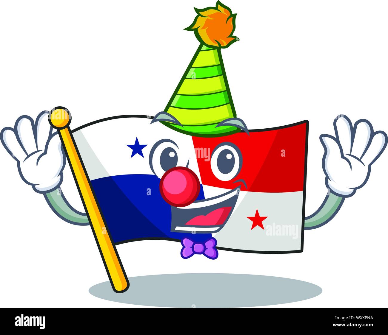 Clown panama flag stored in character cupboard Stock Vector Image & Art ...