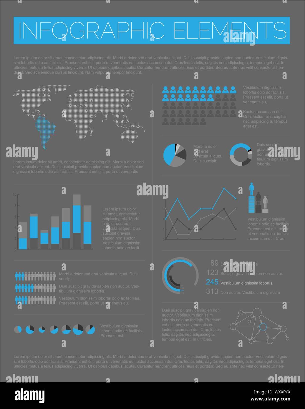 Big Vector set of Infographic elements for your documents and reports ...