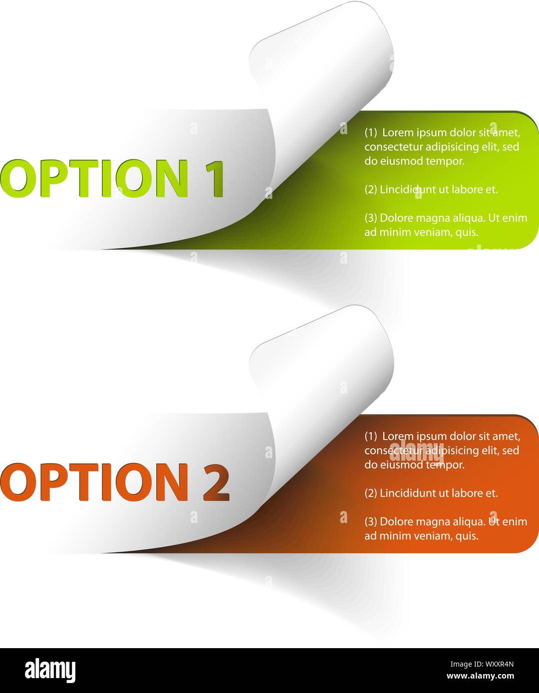 Set of Colorful Vector Sample stickers for various options Stock Vector ...