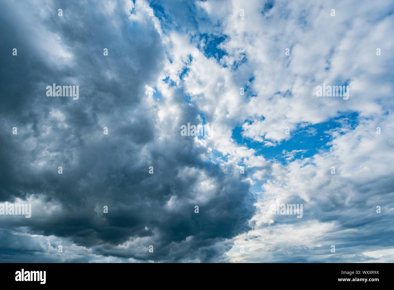 Dark clouds after rain Stock Photo - Alamy