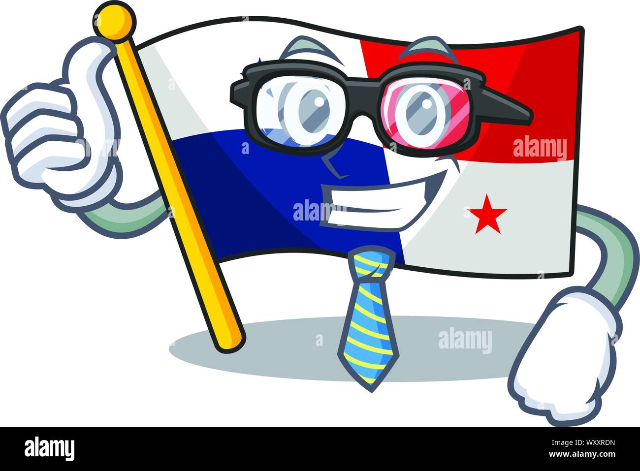 Businessman flag panama character shaped with cartoon Stock Vector ...