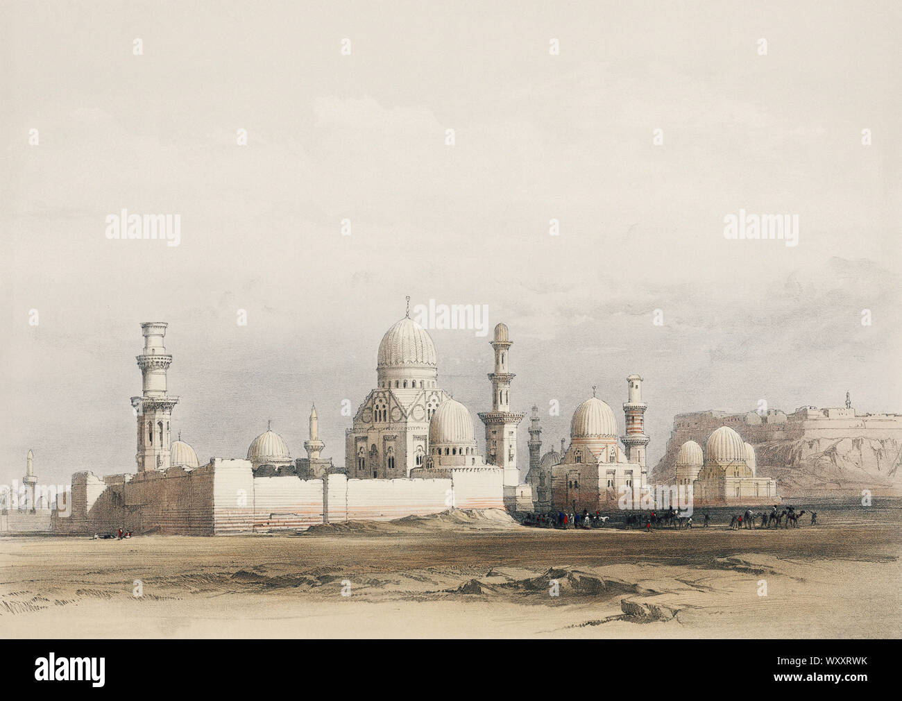 David Roberts 1796 - 1864 - Tombs Of The Memlooks Mamelukes Cairo Stock ...