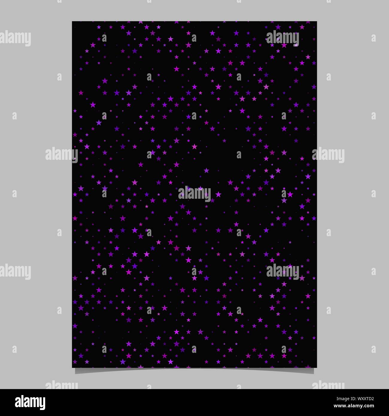 Geometric star pattern background brochure template - vector design ...