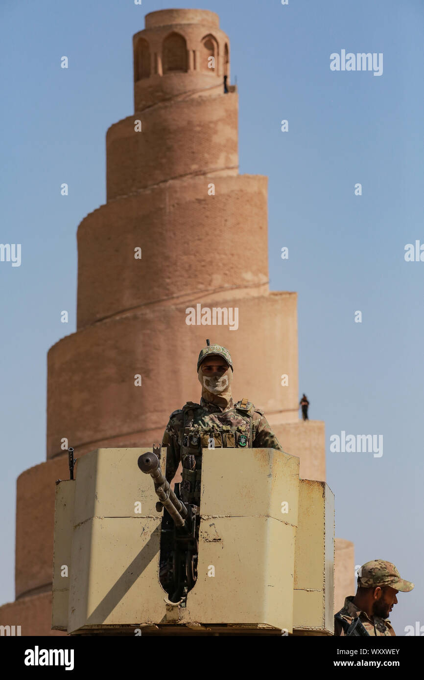 Samarra, Iraq. 18th Sep, 2019. Members of the Peace Companies (Saraya ...