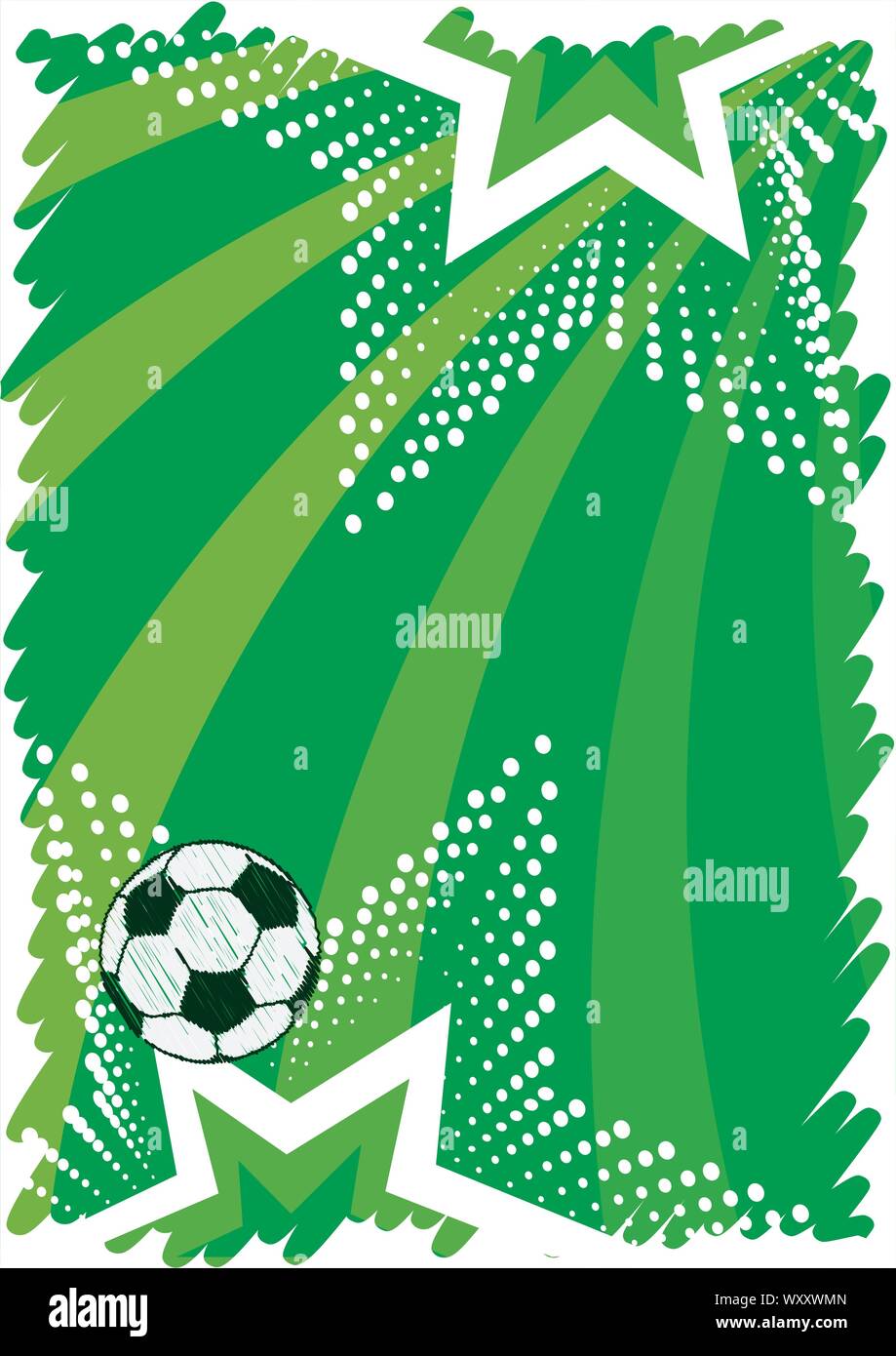 Vertical football poster .Abstract green background Stock Vector Image ...