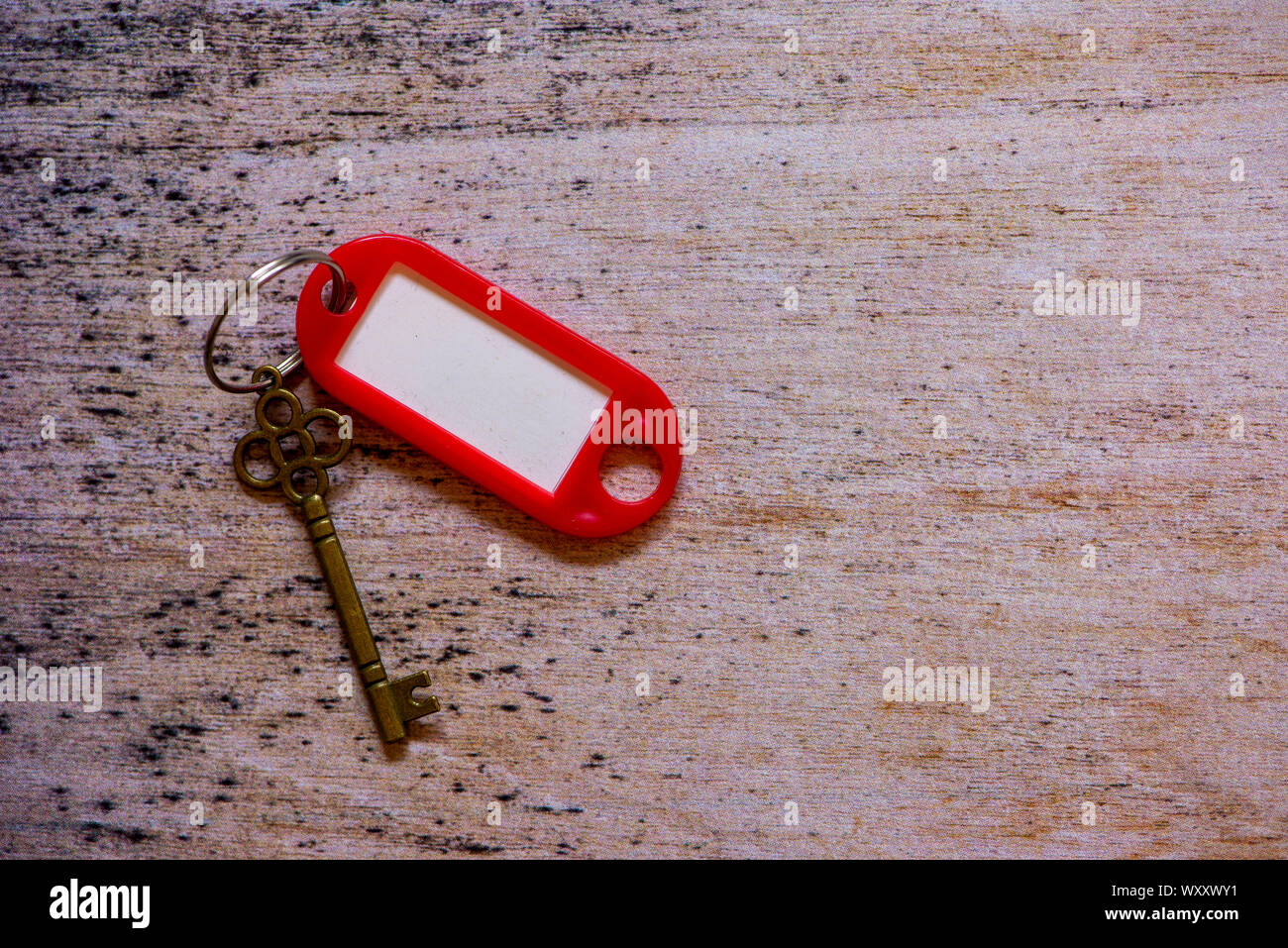 The old golden key of some lock, Spain Stock Photo - Alamy